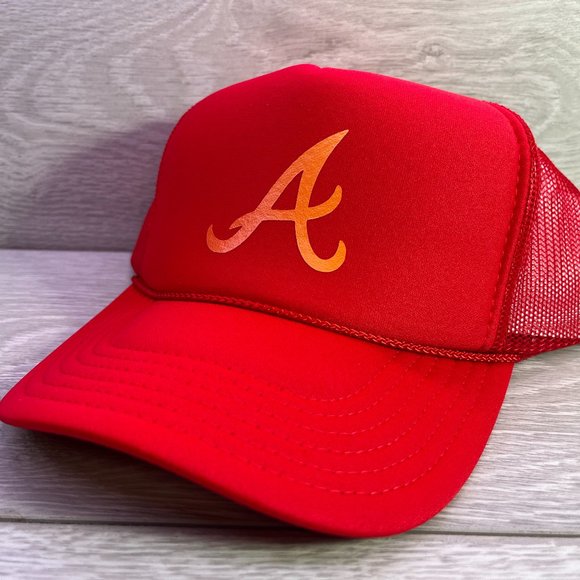 OTTO | Accessories | New Vintage Style Atlanta Atl Braves Red Orange ...